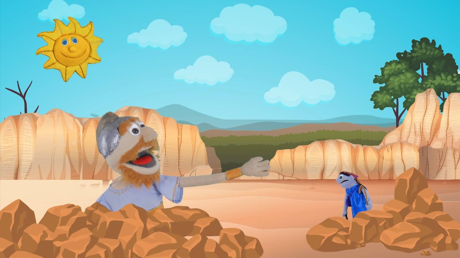 david at goliath | Roppets